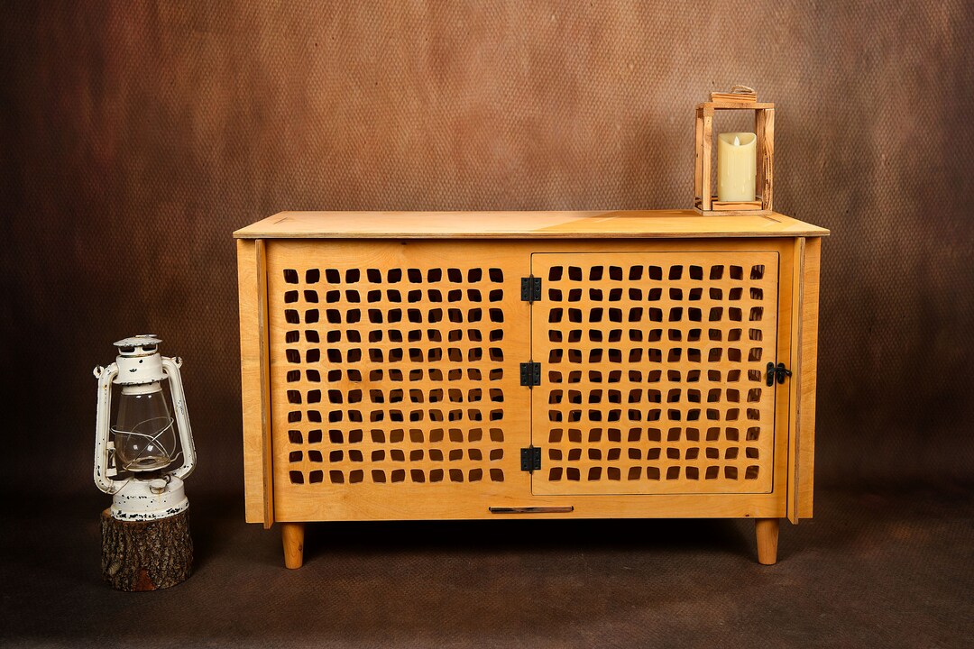 Mid-century Modern Wooden Dog Crate Furniture: Indoor Pet House - Etsy