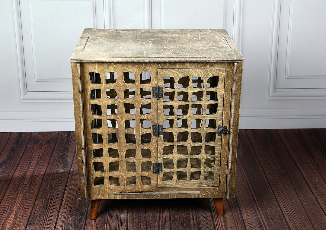 Castle Brown, Dog Crate, Dog House, Pet House, Dog Kennel, Wooden Dog ...