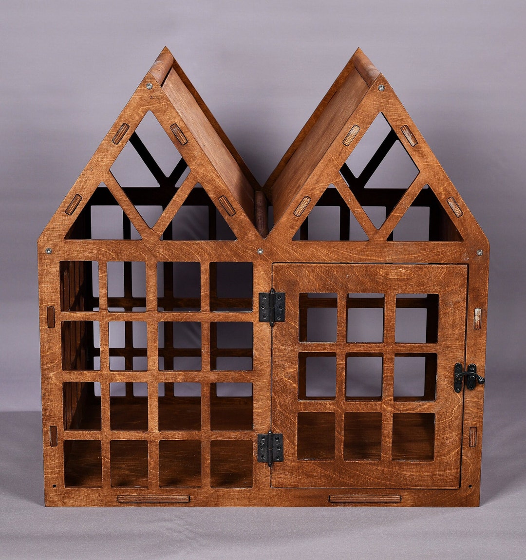 Scandinavian Wooden Dog Crate – Modern Indoor Kennel, Minimalist Nordic ...