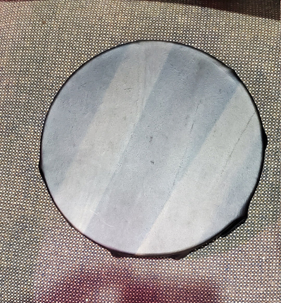 12 Inch Diameter Hand Stretched Drum. Dyed With Indigo Dye ( Travel ...