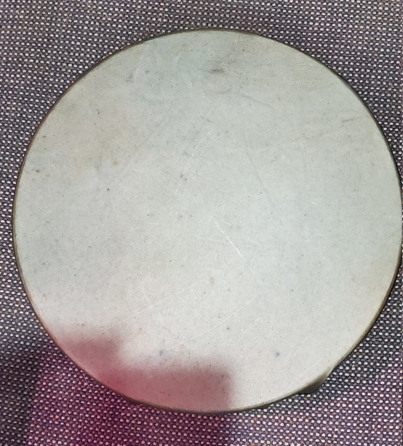 12 Inch Diameter Hand Stretched Drum. Dyed a Very Faint Sage | Etsy