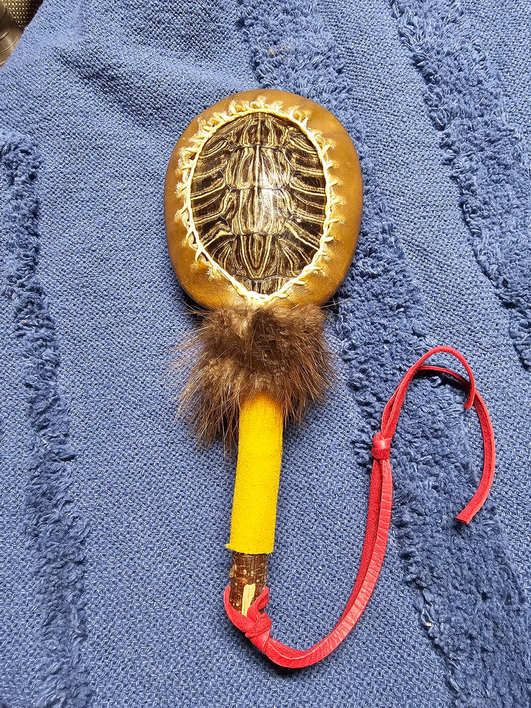 5 Inch Shaman Rattle Featuring Turtle Shell and Moose Rawhide - Etsy