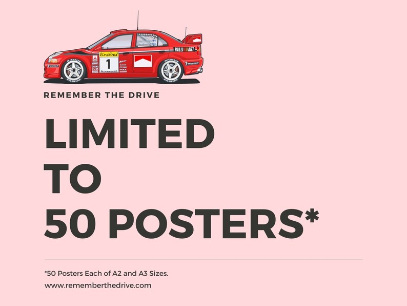 Mitsubishi Evo VI Poster LIMITED Hand-illustrated Rally - Etsy