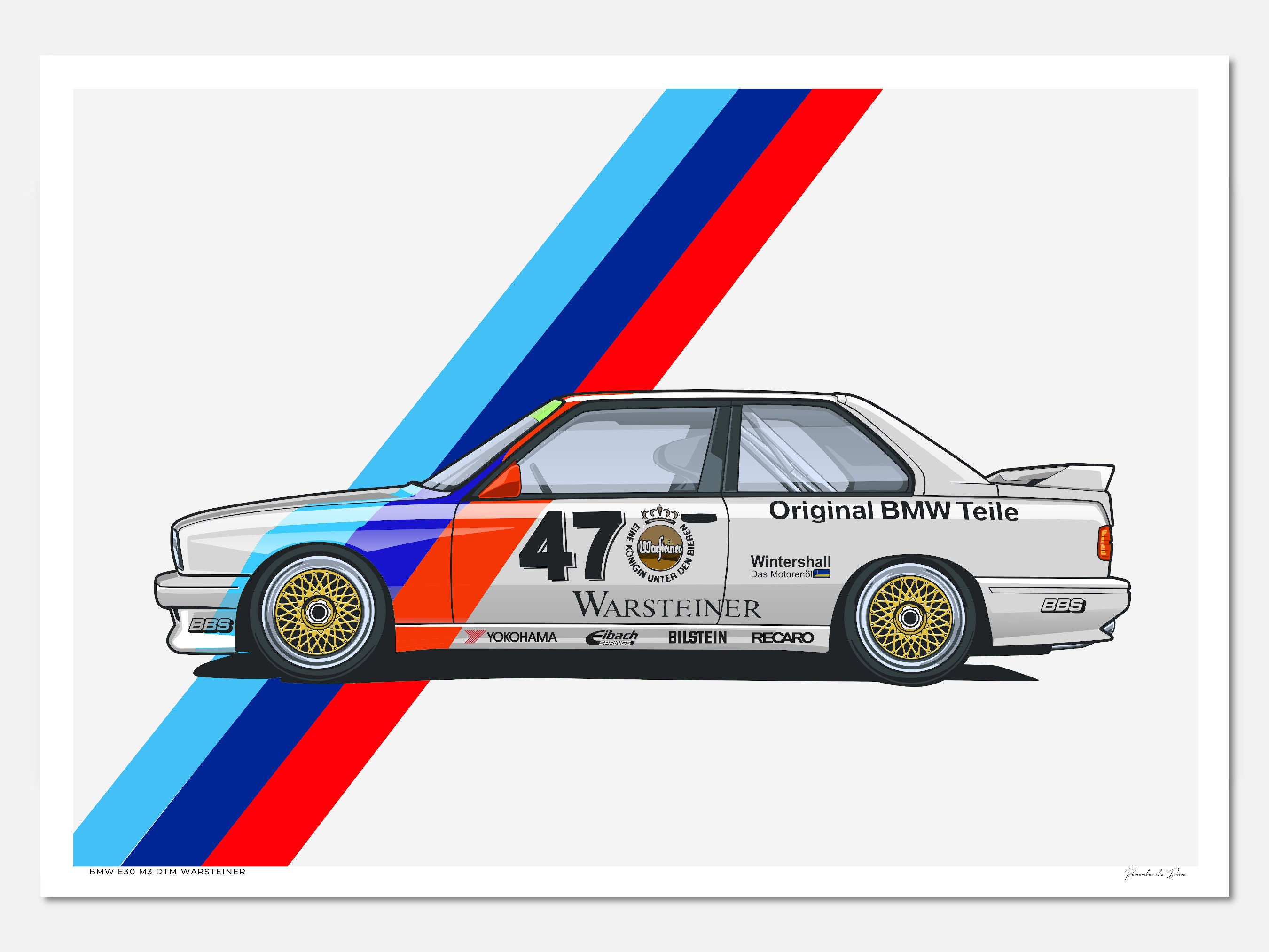 BMW E30 M3 DTM Poster LIMITED Classic E30 Bmw Poster for | Etsy New Zealand