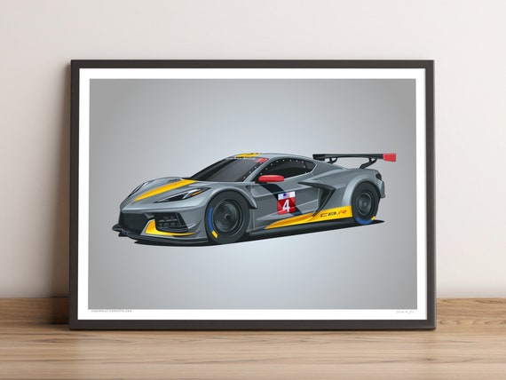LIMITED RUN: Chevrolet Corvette C8.R Poster Art Gift for C8 | Etsy