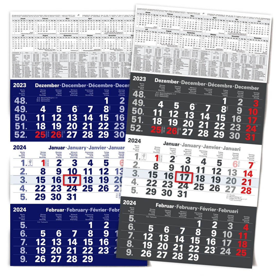 Office Calendar 2024 With Date Slider - Etsy