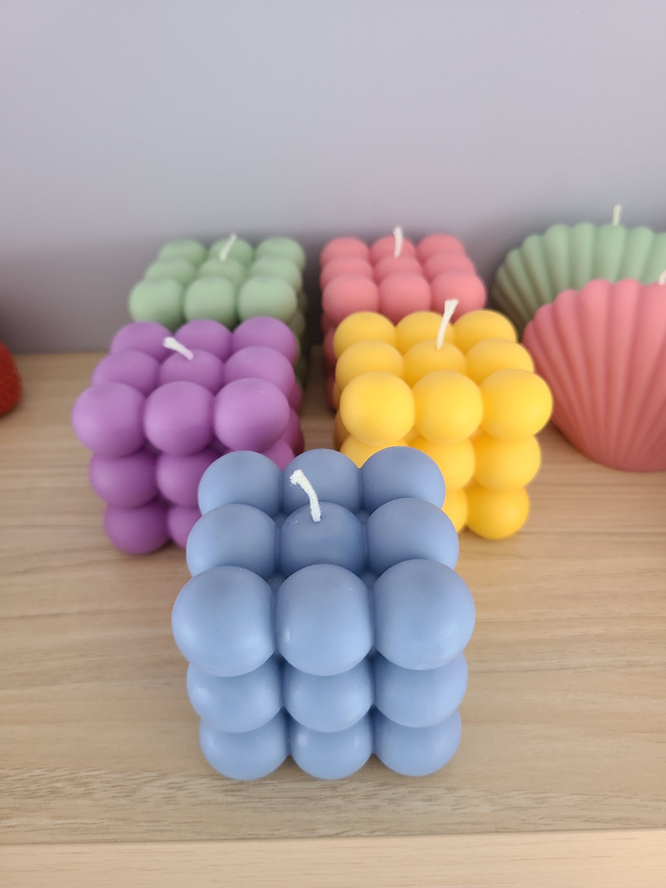 Bubble Candle, Handmade, Soy Wax, Hand Poured, Decorative Candle, Gift ...