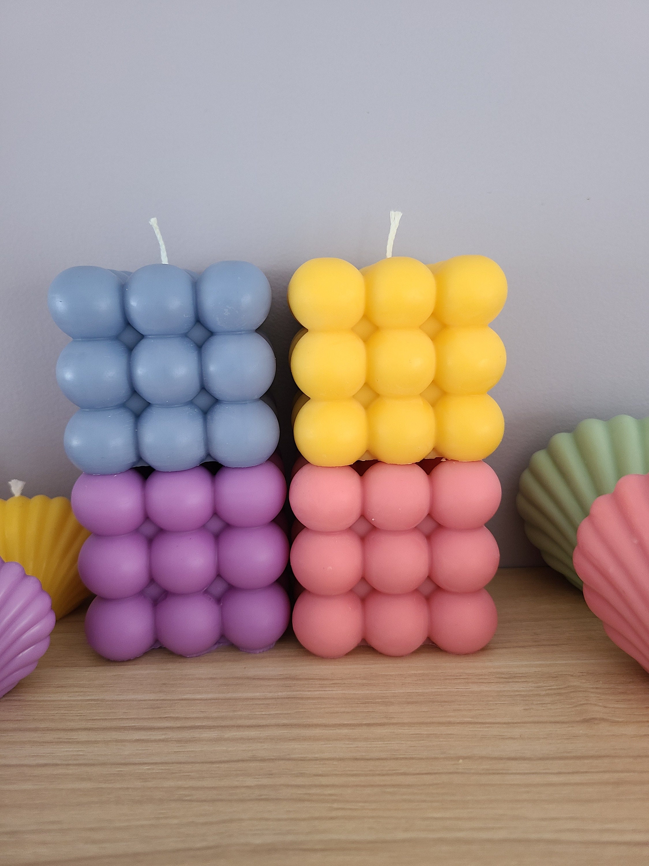 Bubble Candle, Handmade, Soy Wax, Hand Poured, Decorative Candle, Gift ...