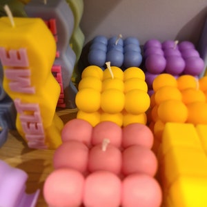 Bubble Candle, Handmade, Soy Wax, Hand Poured, Decorative Candle, Gift ...