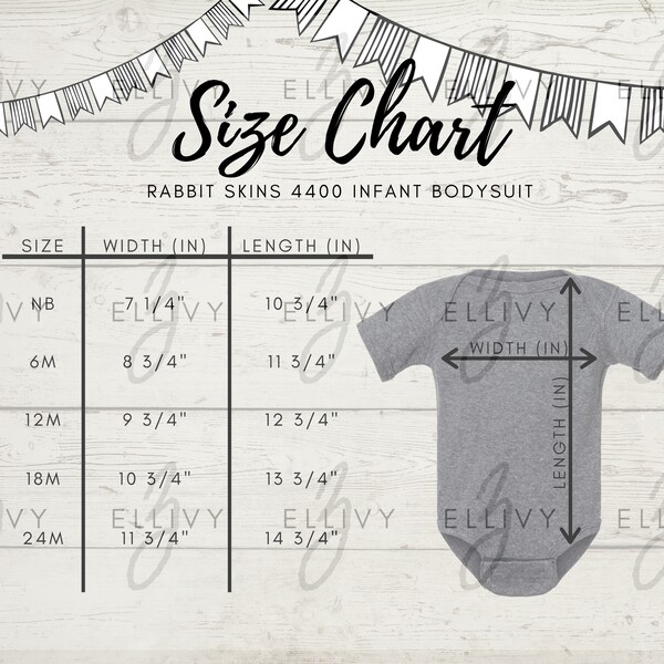 Dtf Size Chart - Etsy