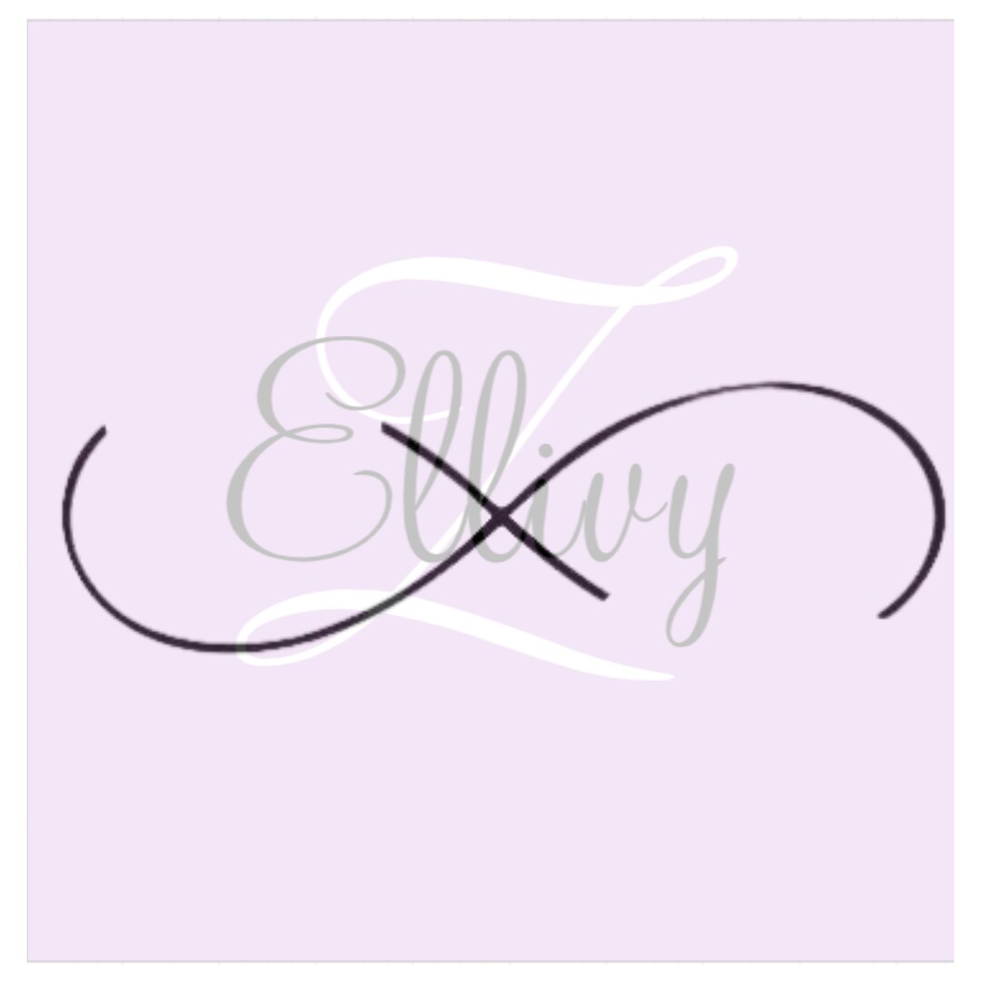 Open Infinity SVG & PNG File - Add Your Own Words or Images! - Etsy