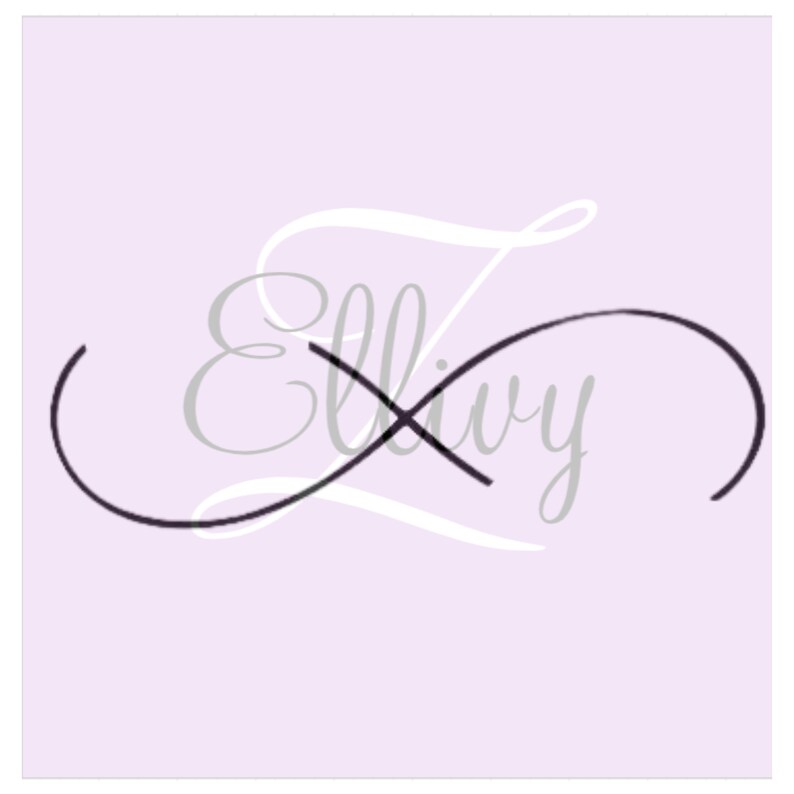 Open Infinity SVG & PNG File - Add Your Own Words or Images! - Etsy