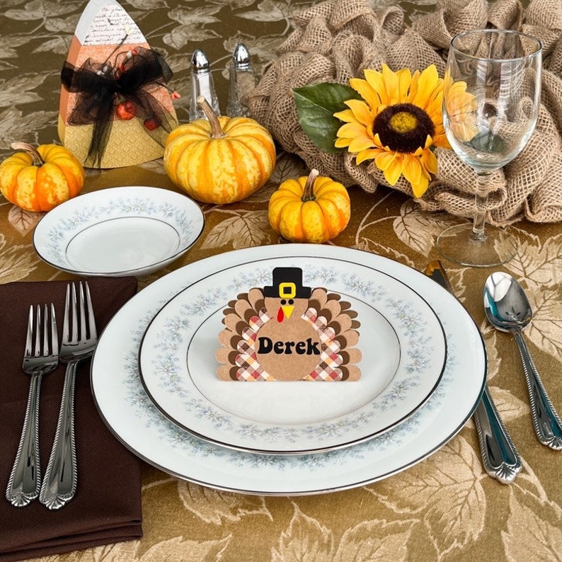 Thanksgiving Place Cards/thanksgiving Name Cards - Etsy