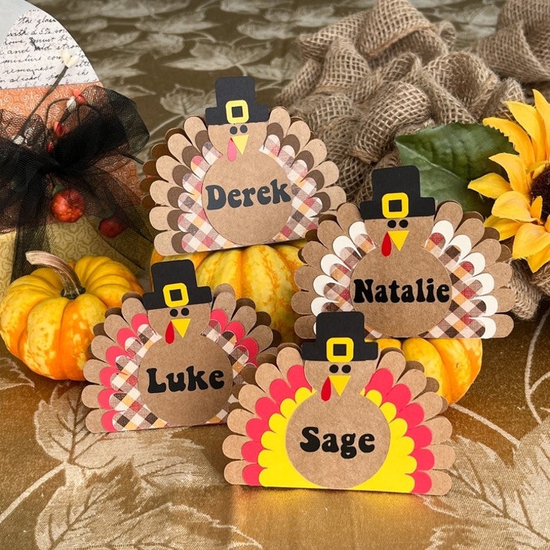 Thanksgiving Place Cards/thanksgiving Name Cards - Etsy