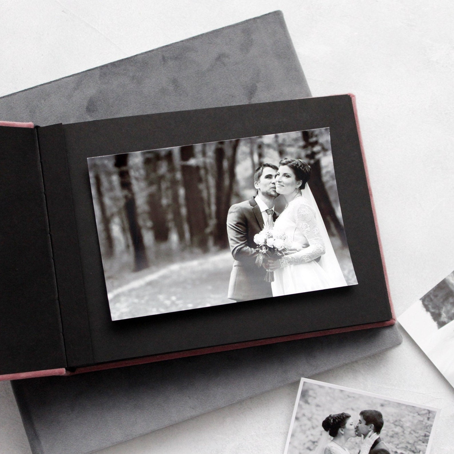 Rose Pink Velvet Guest Book, Wedding Photo Album 6x8, 16th Birthday ...