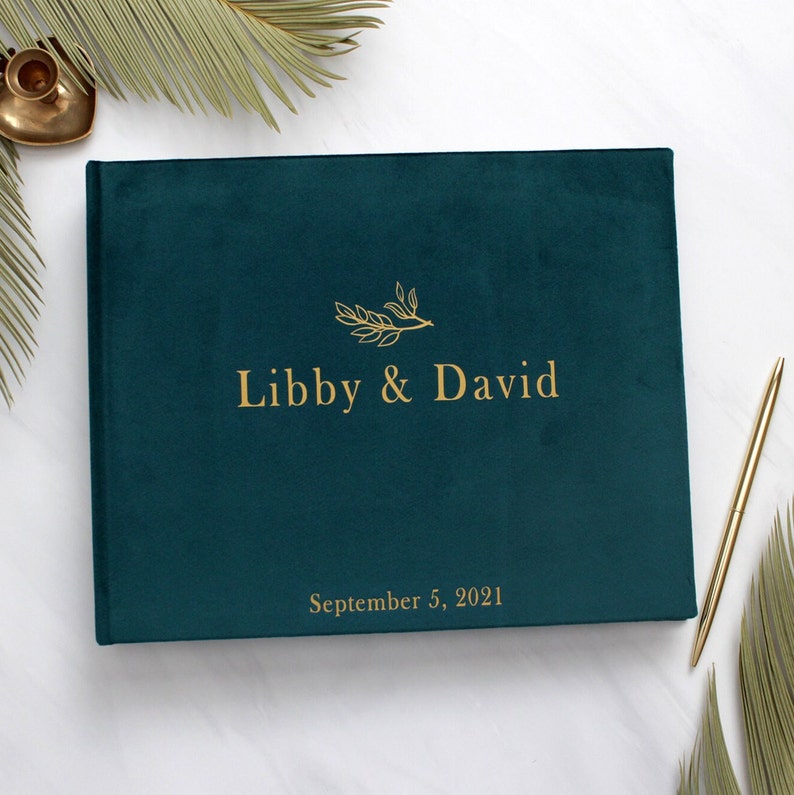 Luxury Velvet Wedding Photo Album, Memorial Album With Blank Sheets ...
