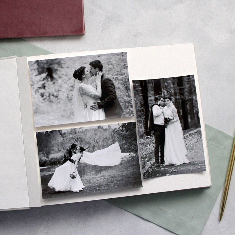 Rose Pink Velvet Guest Book, Wedding Photo Album 6x8, 16th Birthday ...