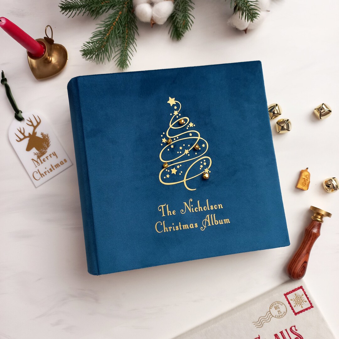 4x6 300 Photos Christmas Slip in Photo Album Blue Noel - Etsy