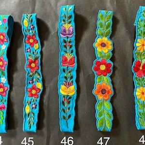 Handmade Embroidered Headbands in Various Colors. - Etsy