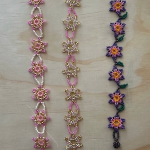 Flowered Mexican Beaded Huichol Anklets - Etsy