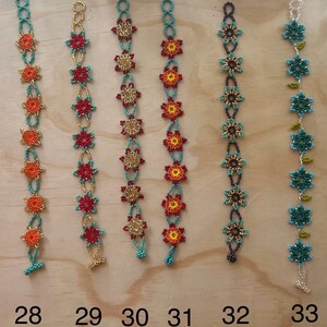 Flowered Mexican Beaded Huichol Anklets - Etsy