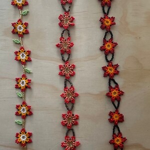Flowered Mexican Beaded Huichol Anklets - Etsy