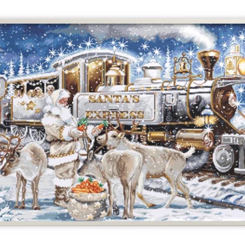 Cross Stitch Train - Etsy