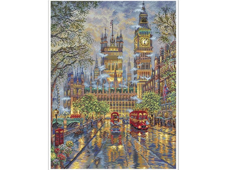 London Cross Stitch Kit by Letistitch English Cityscape - Etsy