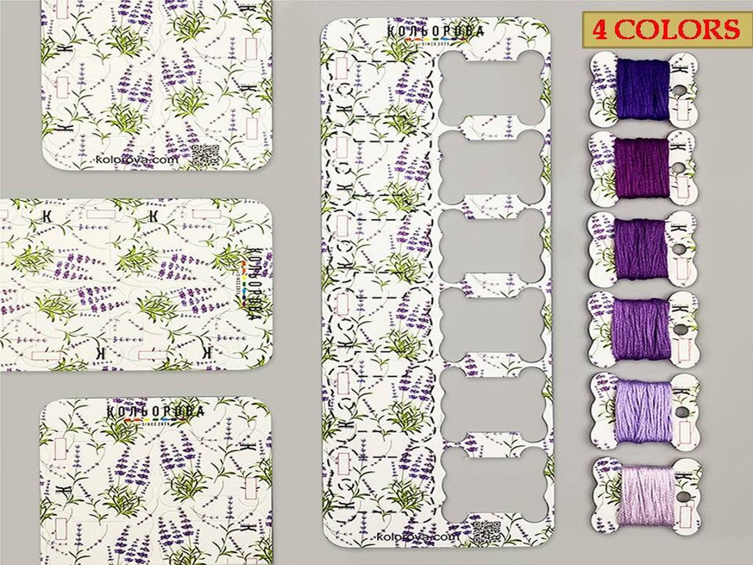 48 Colorful Cardboard Bobbins for Thread, Floss Spools, Accessory for ...