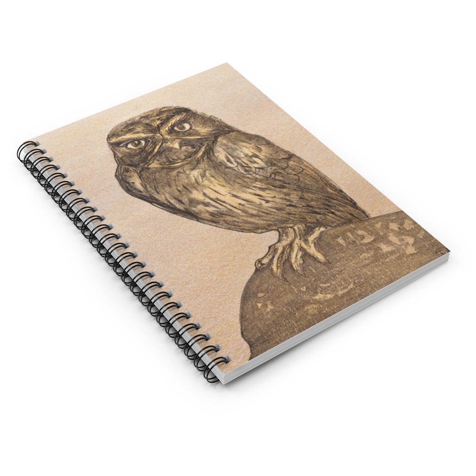 Owl Spiral Notebook Ruled Line Notebook Spiral Notebook - Etsy