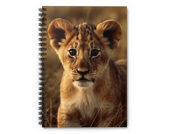 Pop Art Lion Spiral Notebook - Etsy