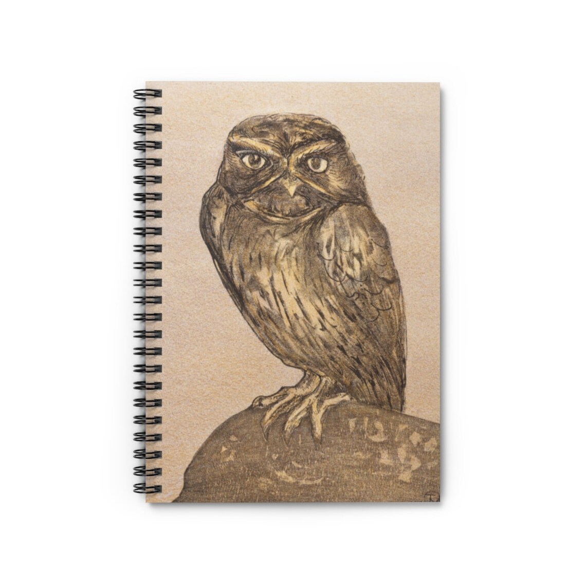 Owl Spiral Notebook Ruled Line Notebook Spiral Notebook - Etsy
