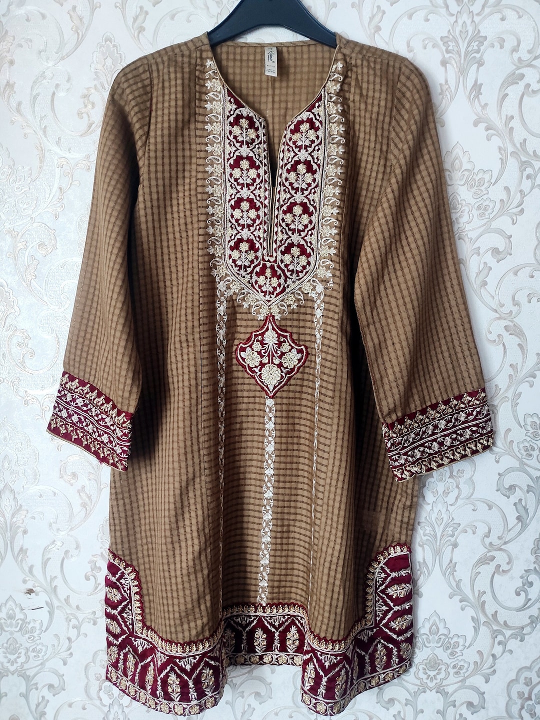 Vintage Tunic Dress Ethnic Embroidery Tunic Boho Style Tunic Pakistan ...