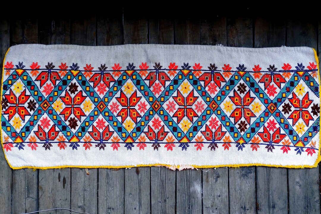 Table Runner Handmade Embroidered Picture Ukrainian Tapestry - Etsy