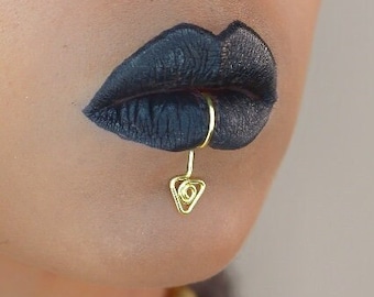 Unique Lip Ring - Etsy