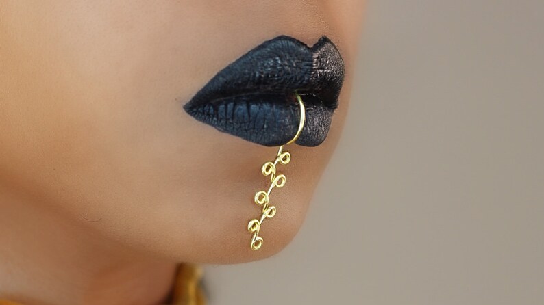 4 Piece Lip Cuff Set Tribal Jewelry Gothic Punk Jewelry - Etsy