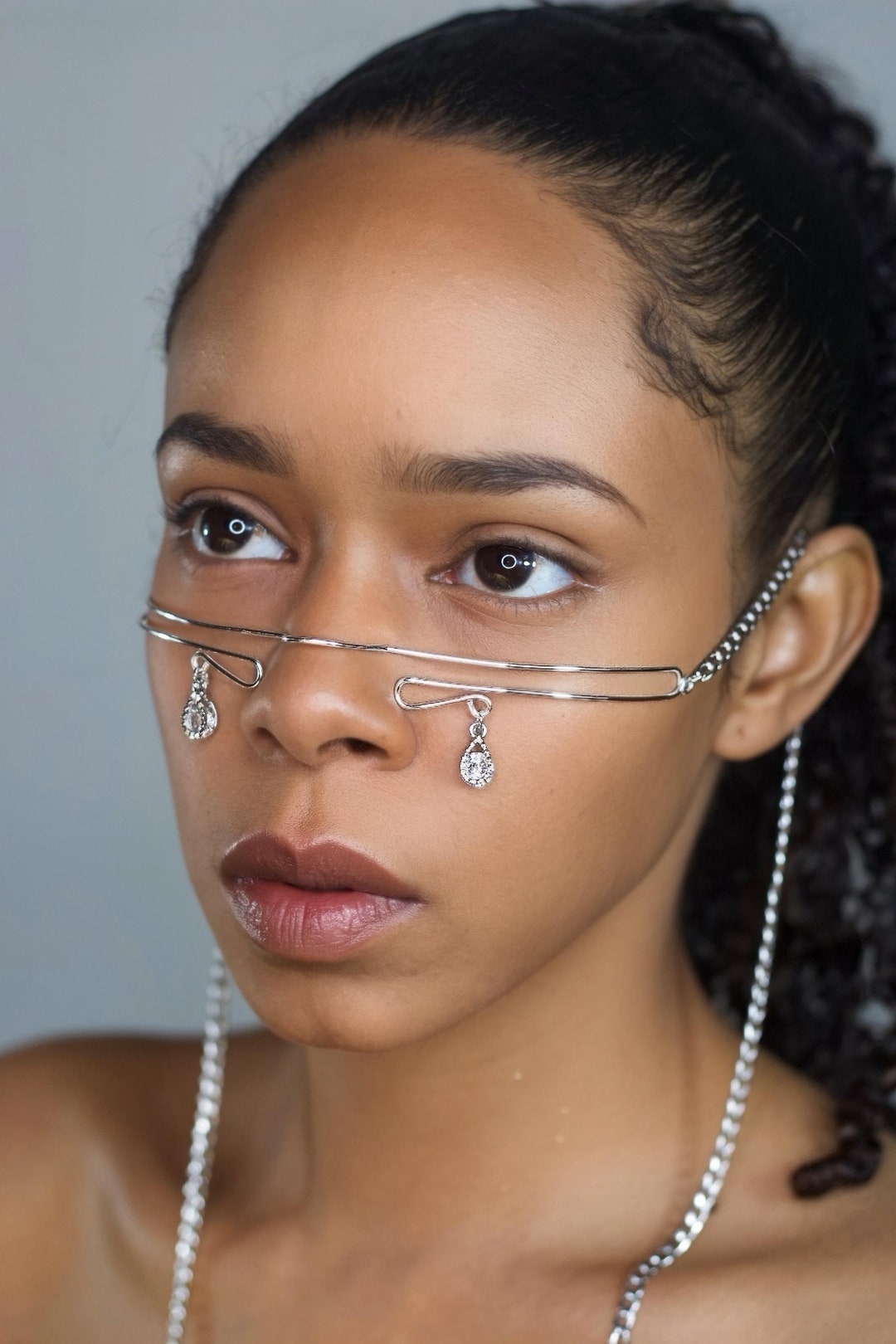 Handmade Copper Wire Face Chain – Silver Festival Jewelry - Etsy