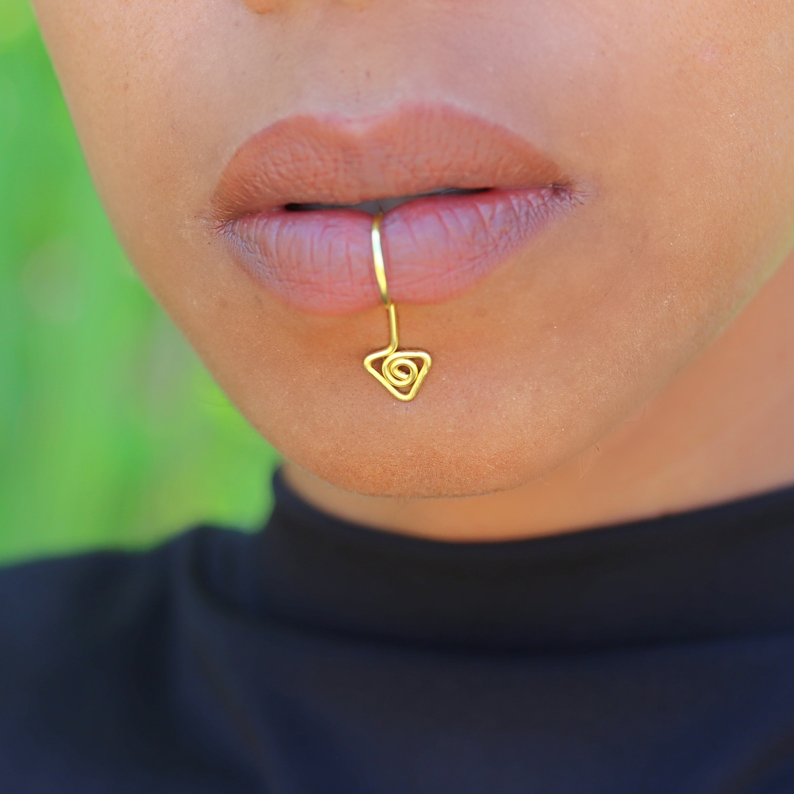 Lip Cuff Tribal Jewelry Fake Lip Ring Body Jewelry Unique - Etsy