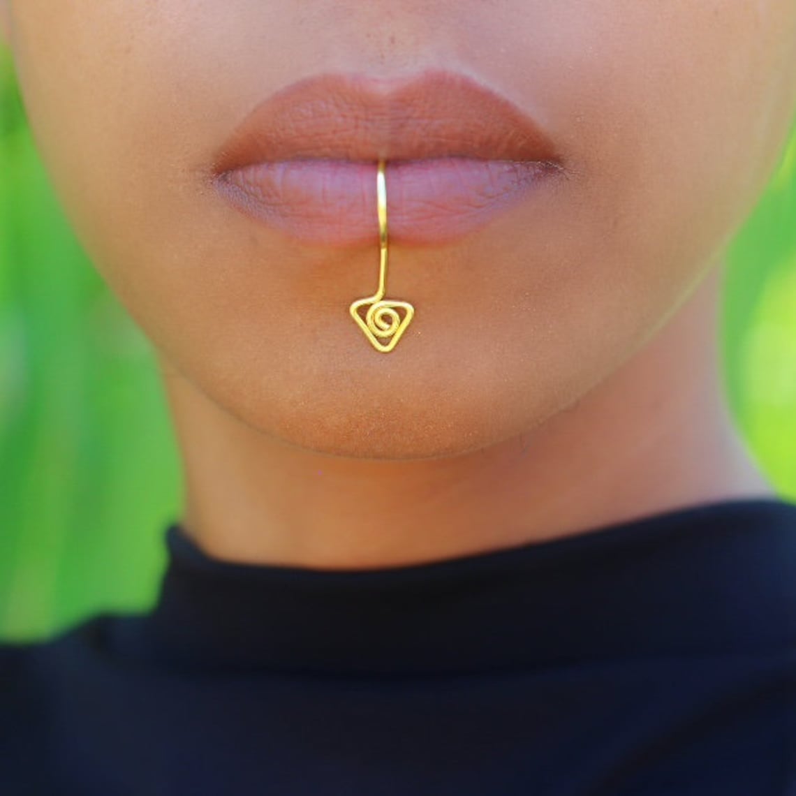 Lip Cuff Tribal Jewelry Fake Lip Ring Body Jewelry Unique - Etsy