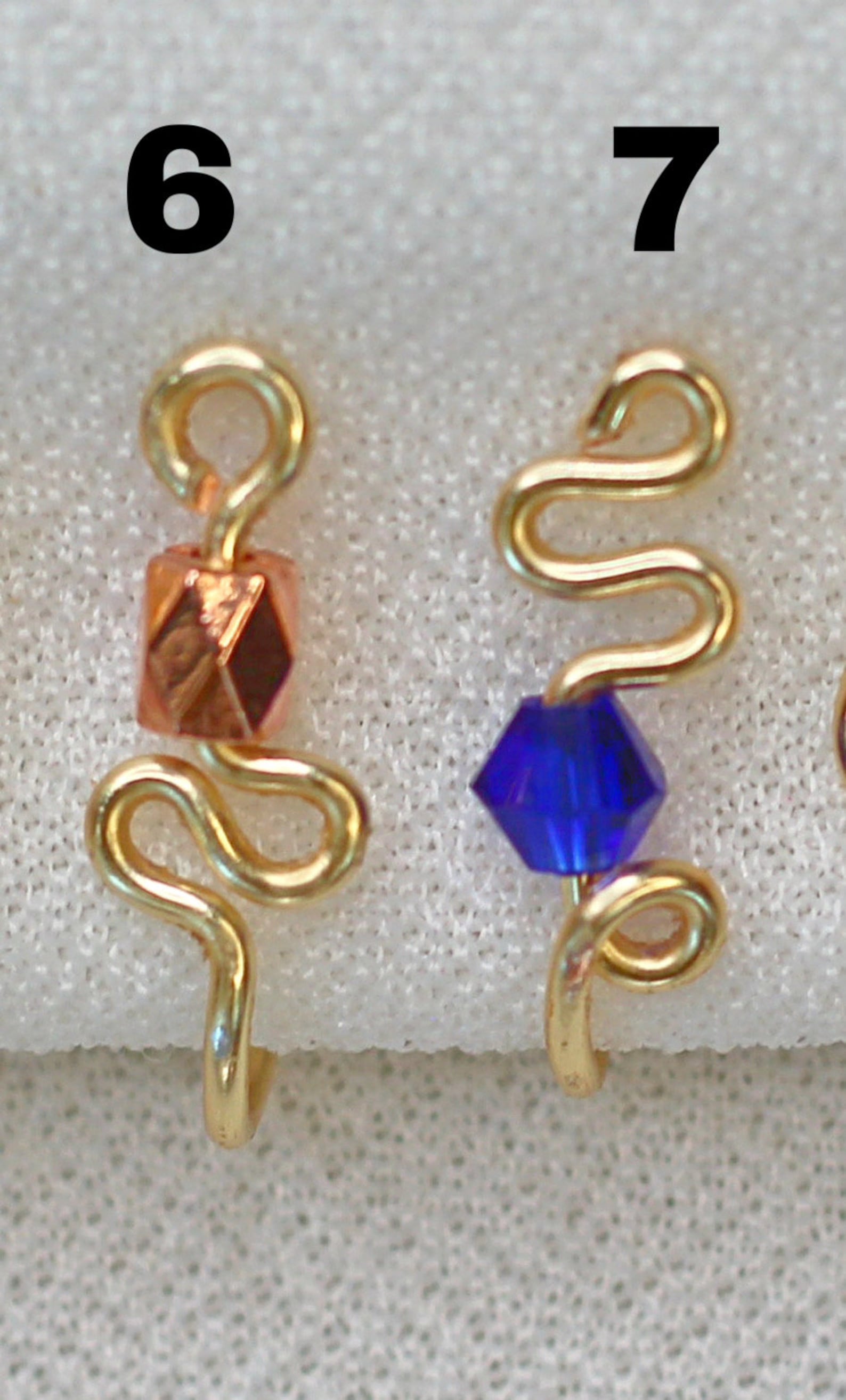 Nose Cuffs Set Fake Nose Ring Gold Crystal No Piercing | Etsy