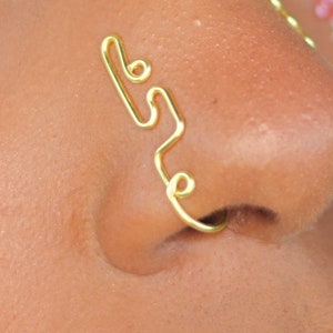 Bridge Nose Cuff Set , No Piercing Needed, Full Nose Cuffs, Double Nose ...