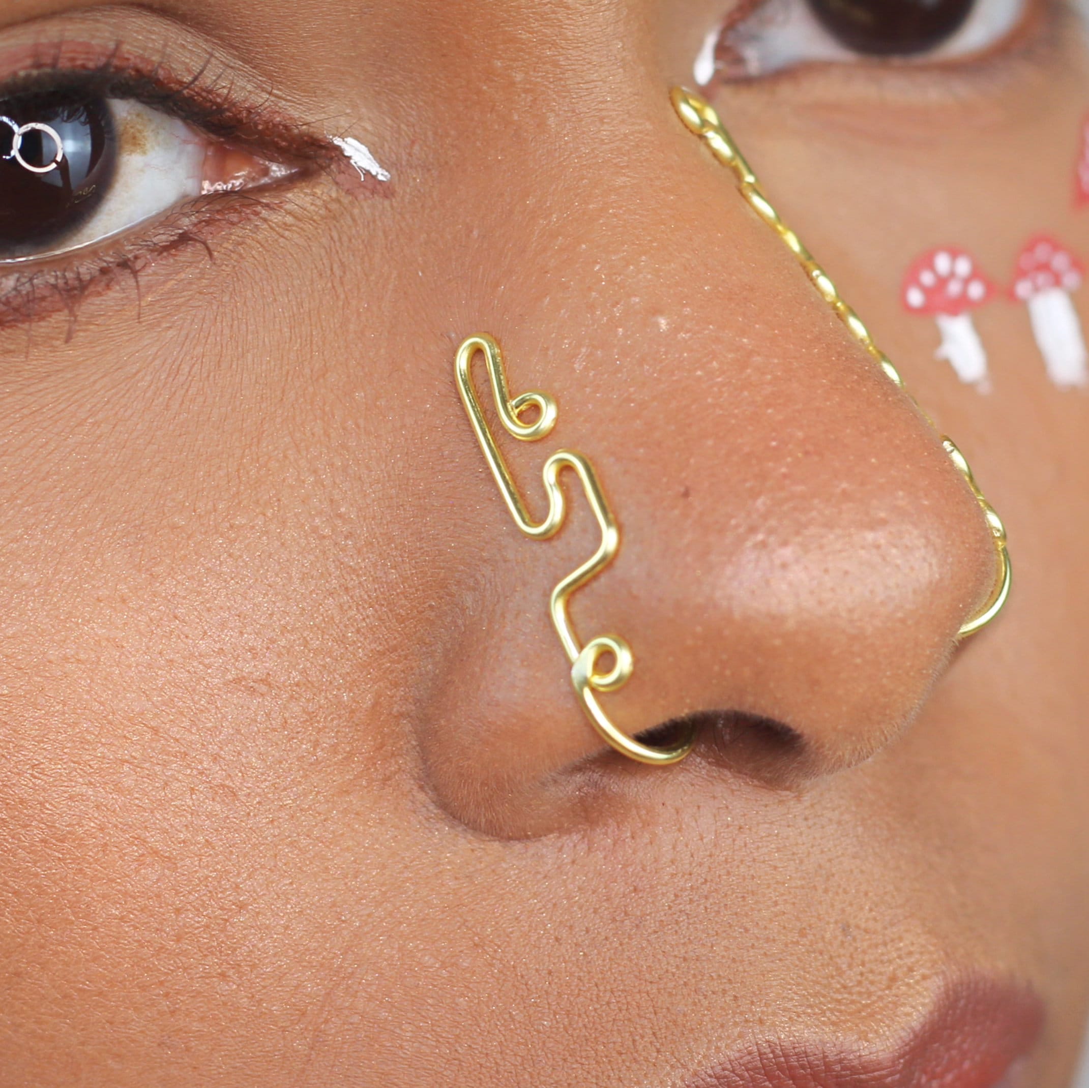 Bridge Nose Cuff Set No Piercing Needed Full Nose Cuffs - Etsy