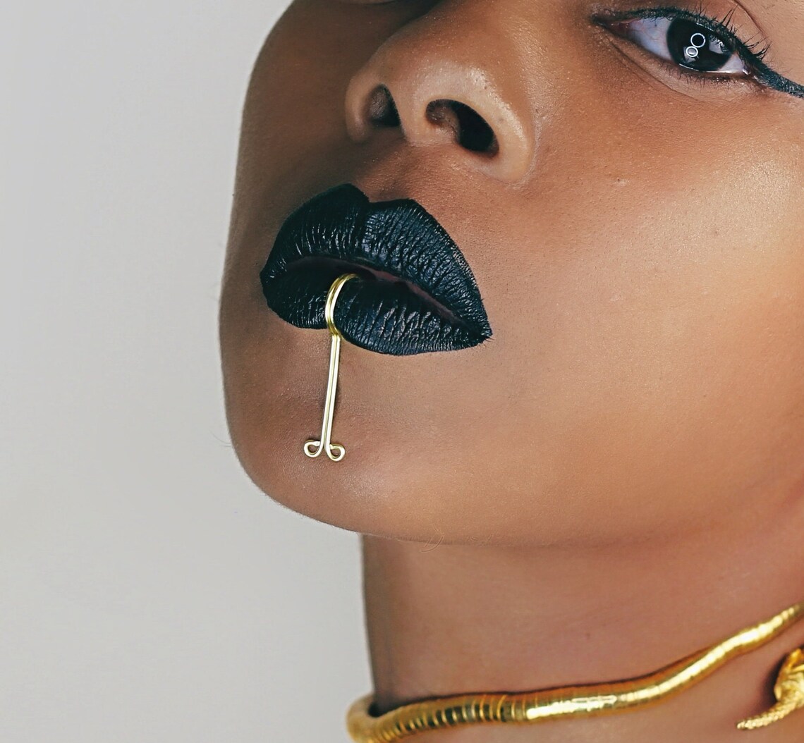 4 Piece Lip Cuff Set Tribal Jewelry Gothic Punk Jewelry - Etsy