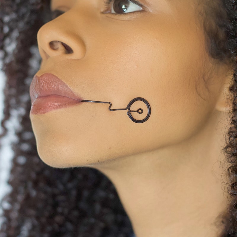 Fake Lip Ring - Etsy
