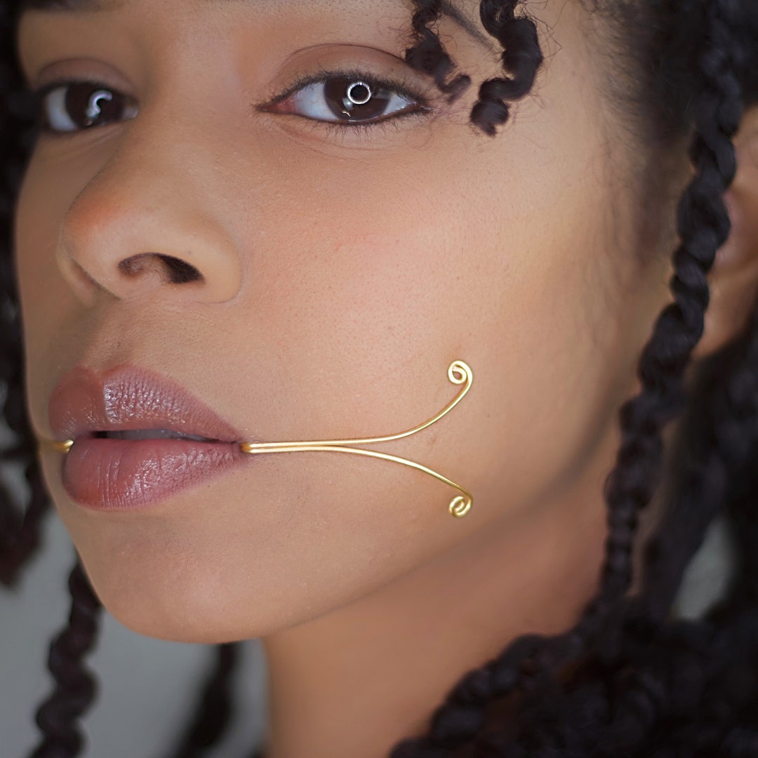 Handmade Wire Lip Cuffs - Pierceless Tribal Lip Ring Set - Etsy