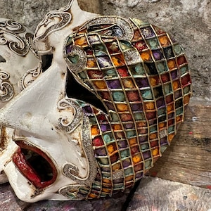 Exclusive Tragicomic Mask With Double Face - Venetian Tragicomic Mask ...