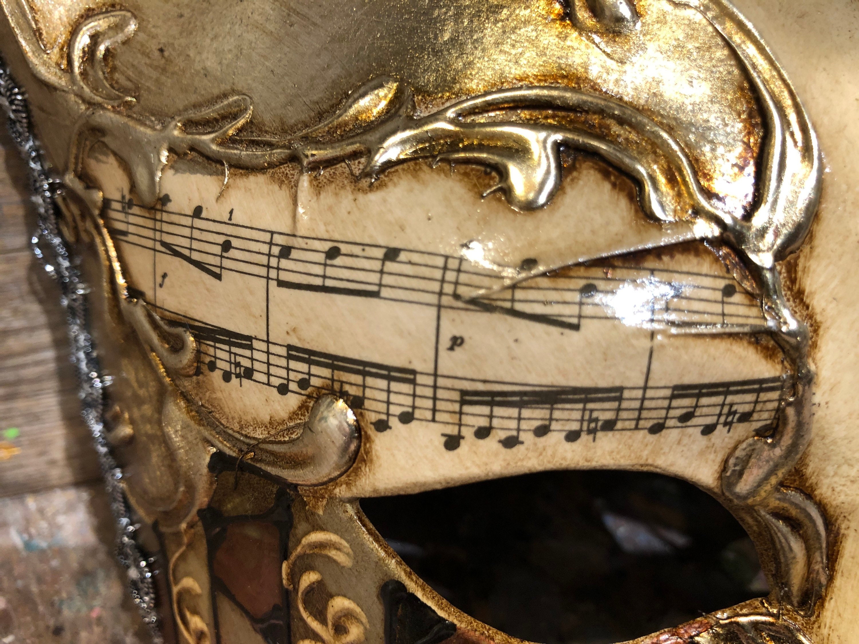 Venetian Cat Mask Gilded and Decorated With Elegant Colors - Etsy