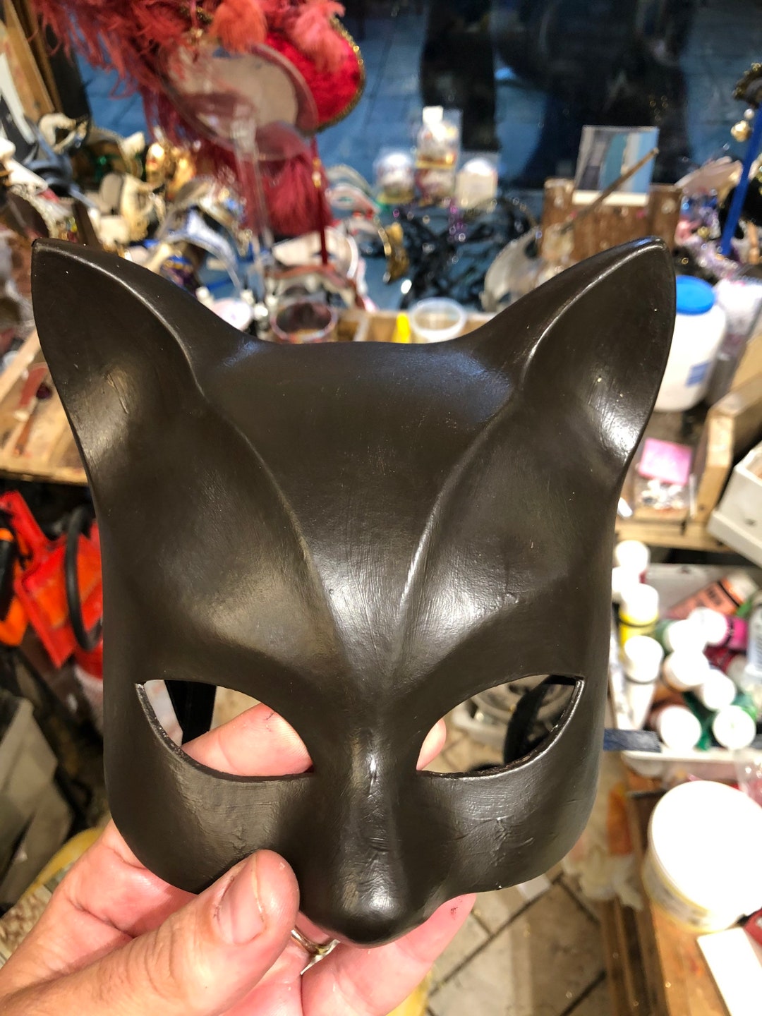 Black Cat Mask - Etsy