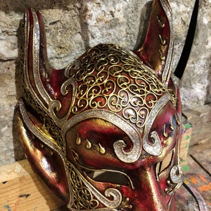 Devil Carnival Mask Exclusive Venetian Devil Mask With Elegant ...