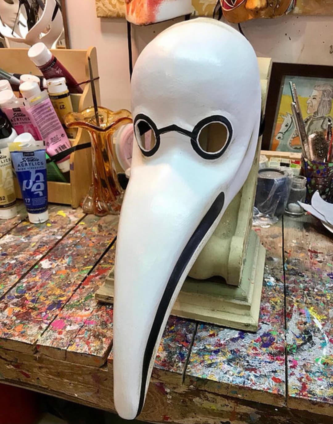Authentic Venetian Plague Doctor Mask